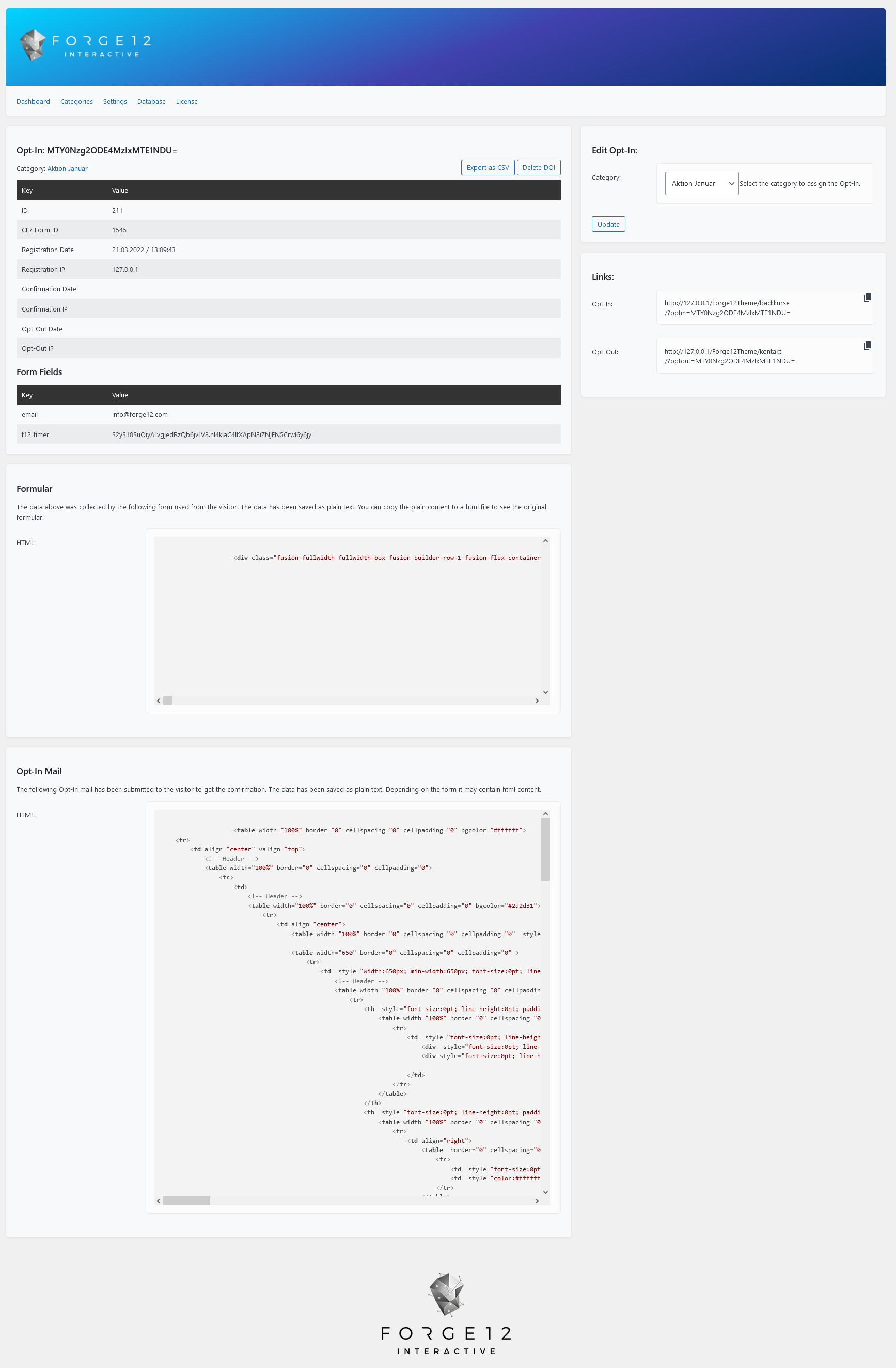 Double-Opt-in für Contact Form 7 | WordPress Agentur Forge12 Interactive GmbH