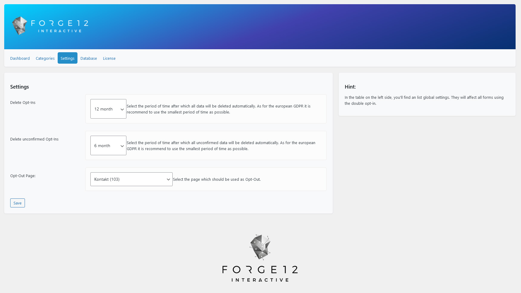 Double-Opt-in für Contact Form 7 | WordPress Agentur Forge12 Interactive GmbH
