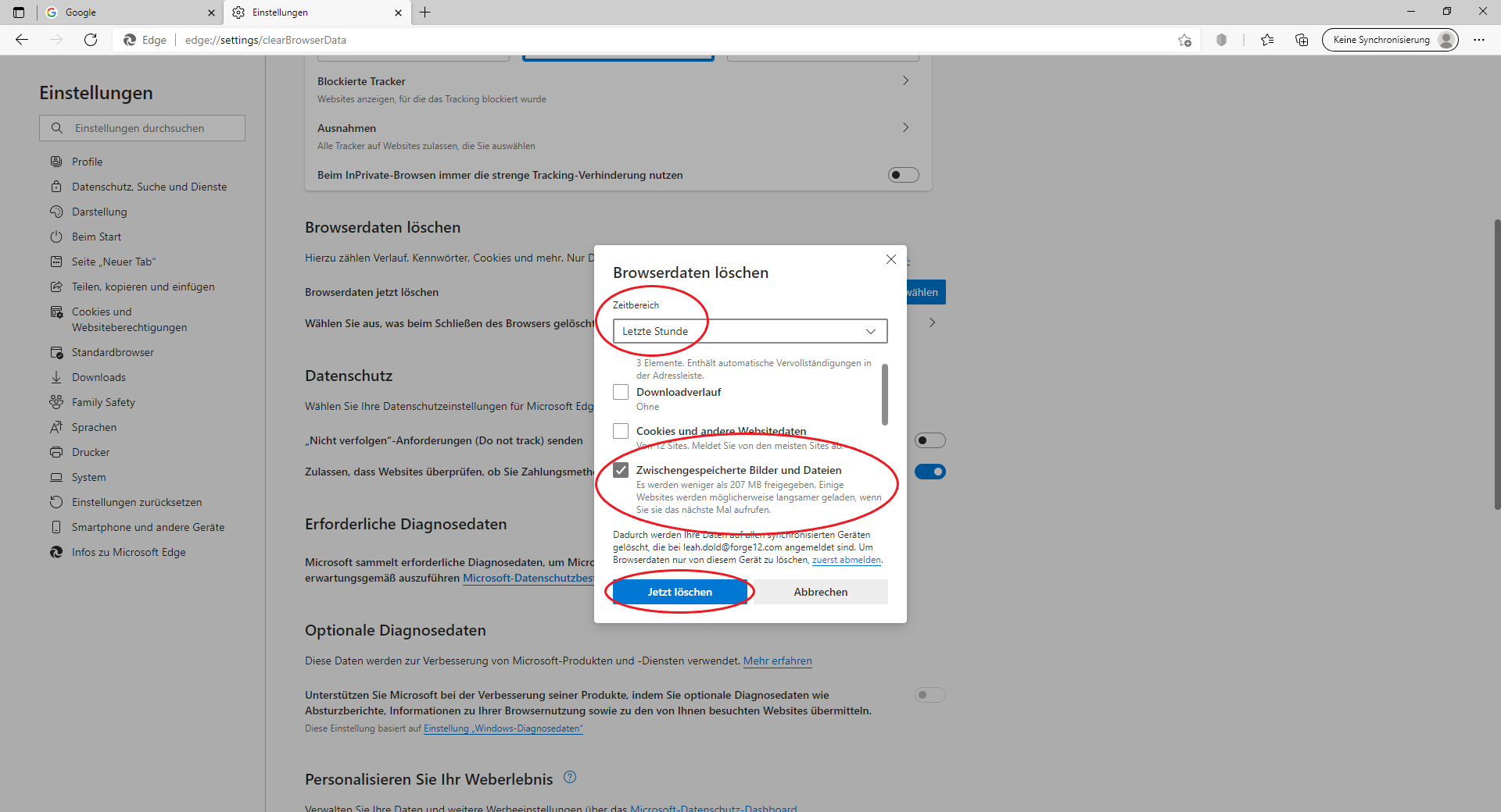 Cache leeren in verschiedenen Browsern