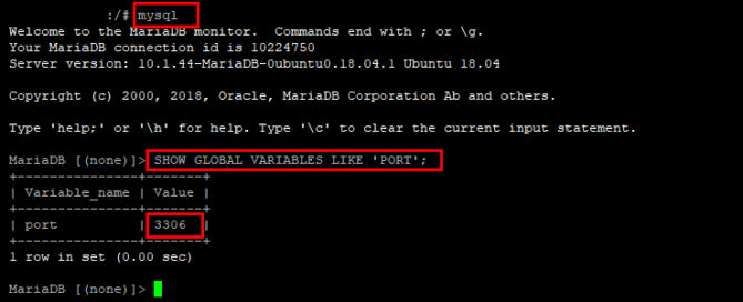 Was ist der Standard MySQL Port?